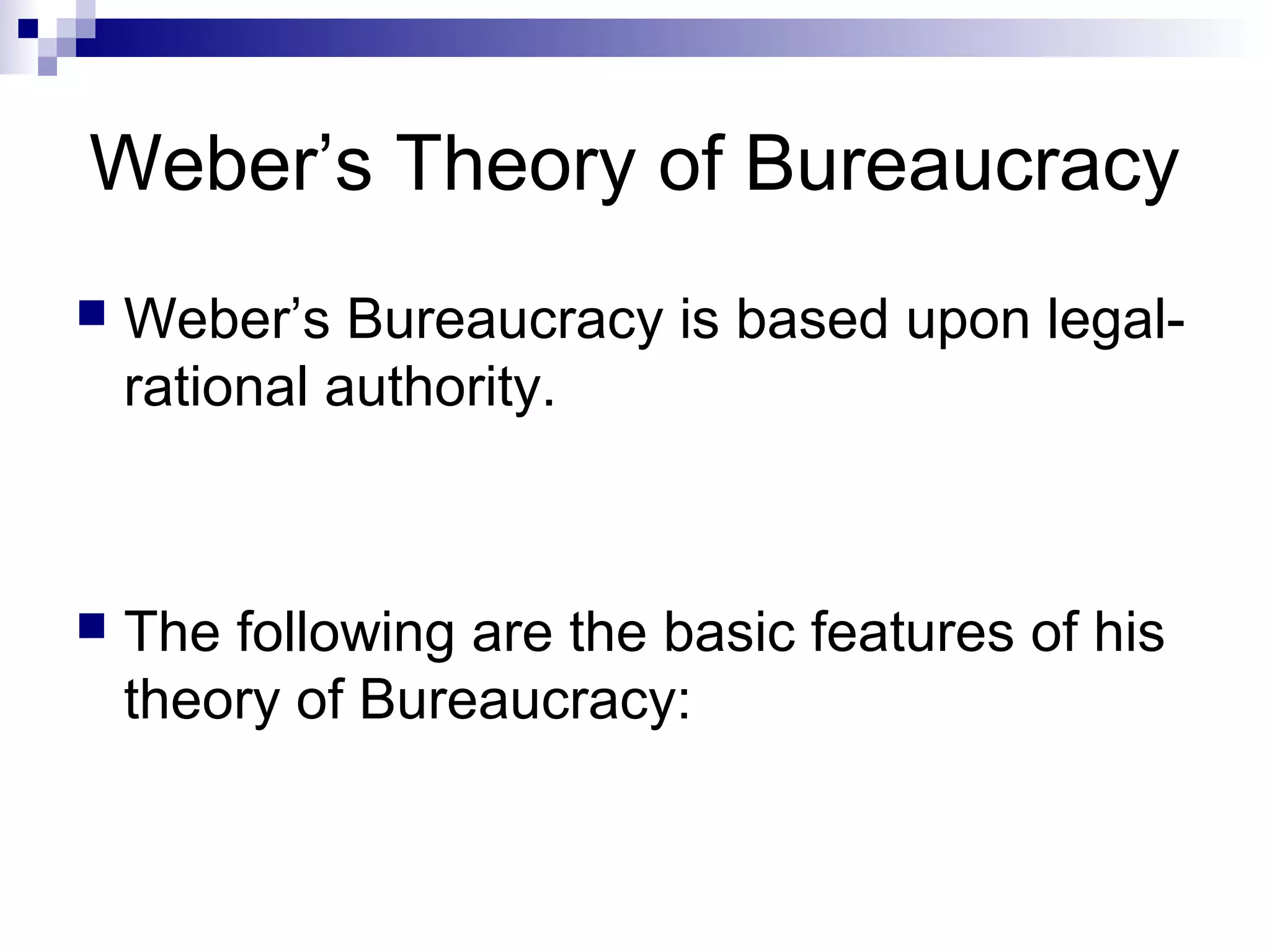 Max weber bureaucracy | PPT