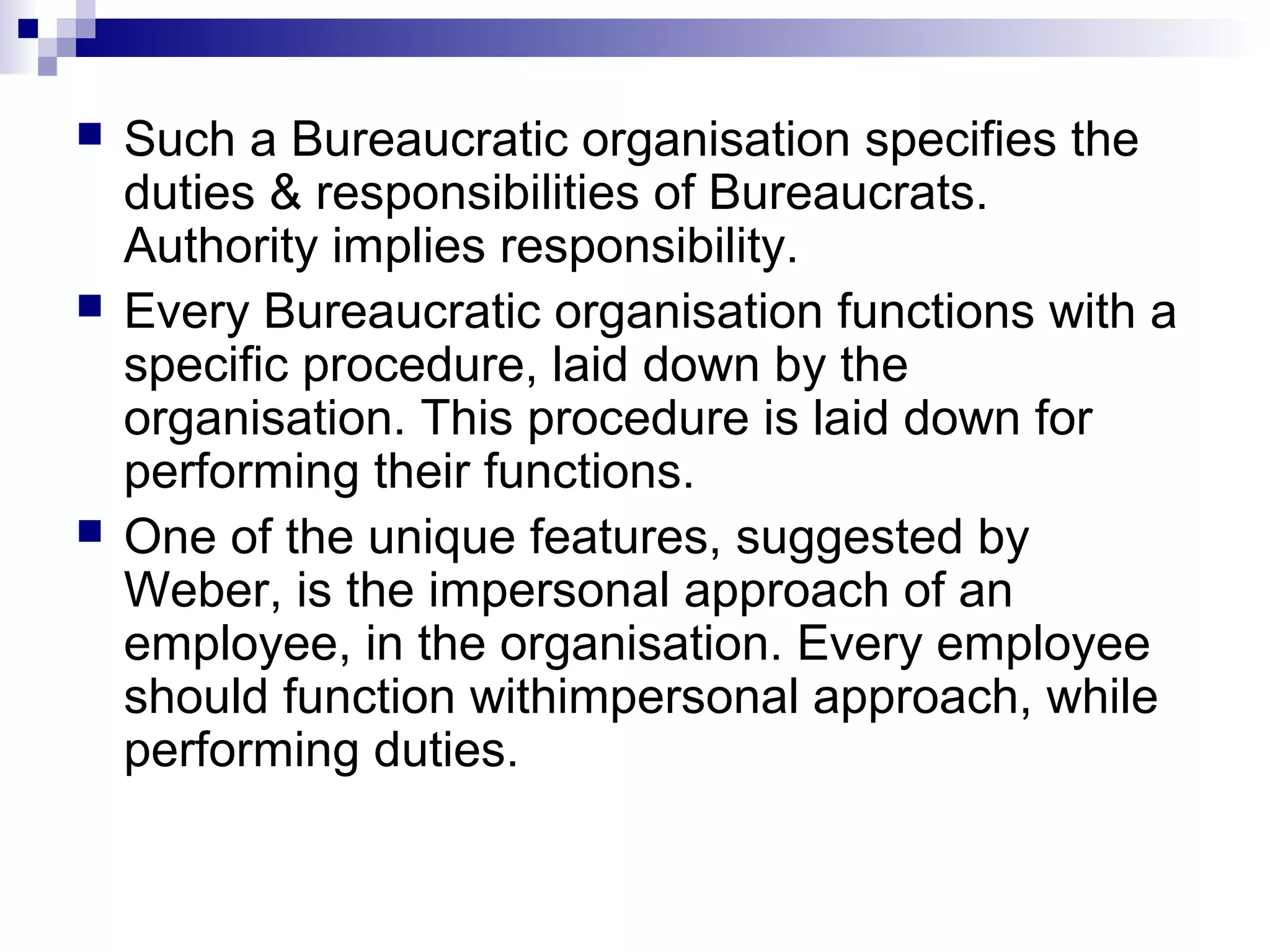 Max weber bureaucracy | PPT