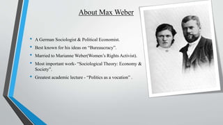 Theory of Bureaucracy | PPTX