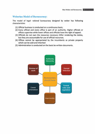 Max weber and bureaucracy | PDF