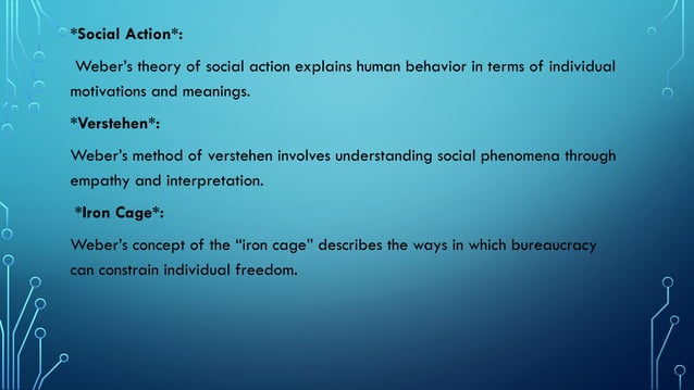 MAX Weber major contribution in Sociology | PPTX