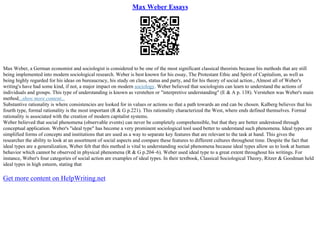 Max Weber Theory | PDF