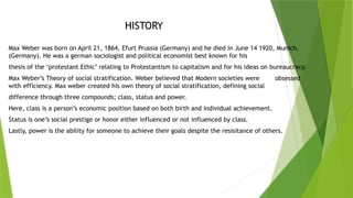MAX WEBER THEORY On SOCIAL AND BEHAVIORAL THEORY | PPTX