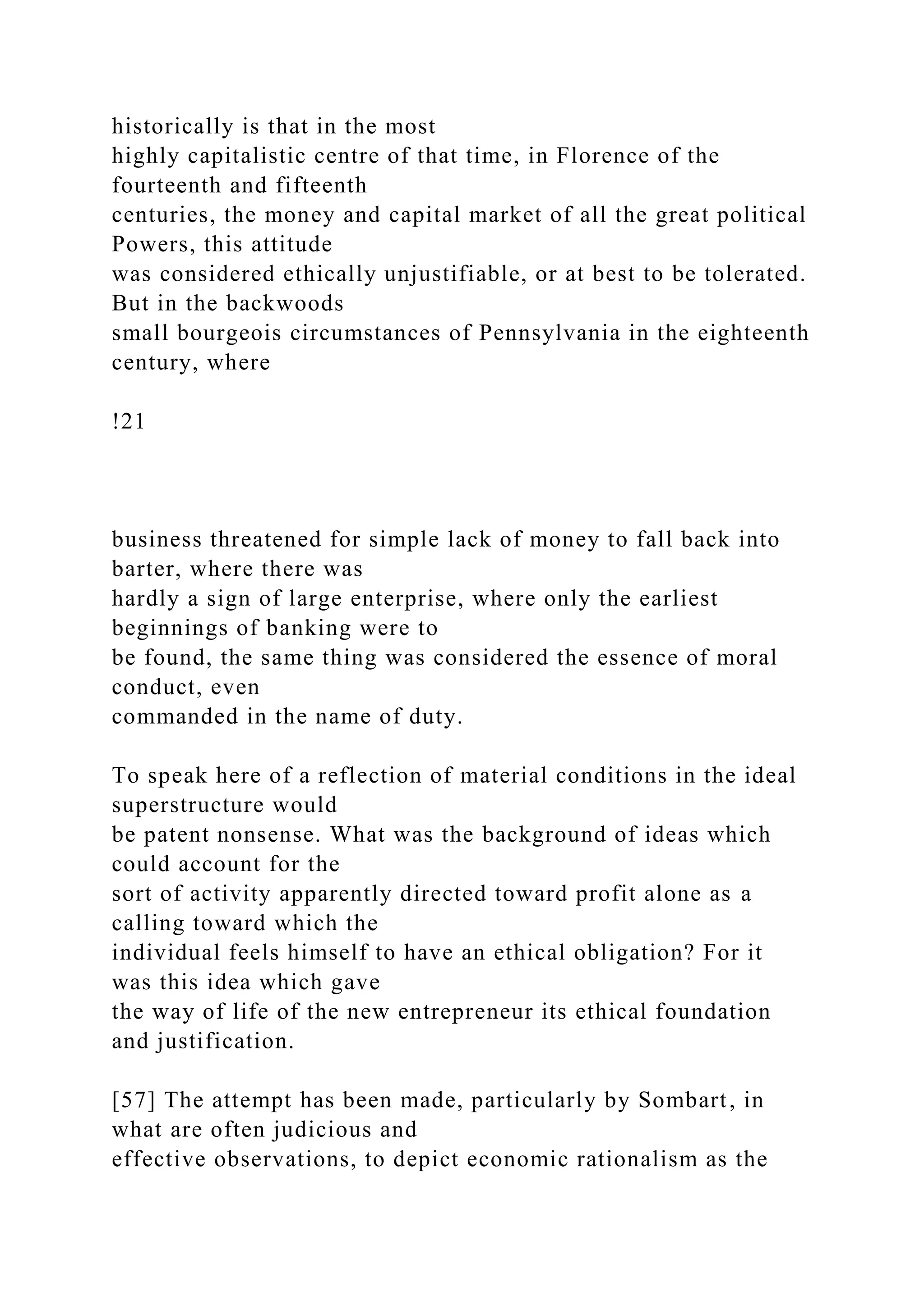 Max Weber, The Protestant Ethic and the Spirit of Capitalism.1.docx