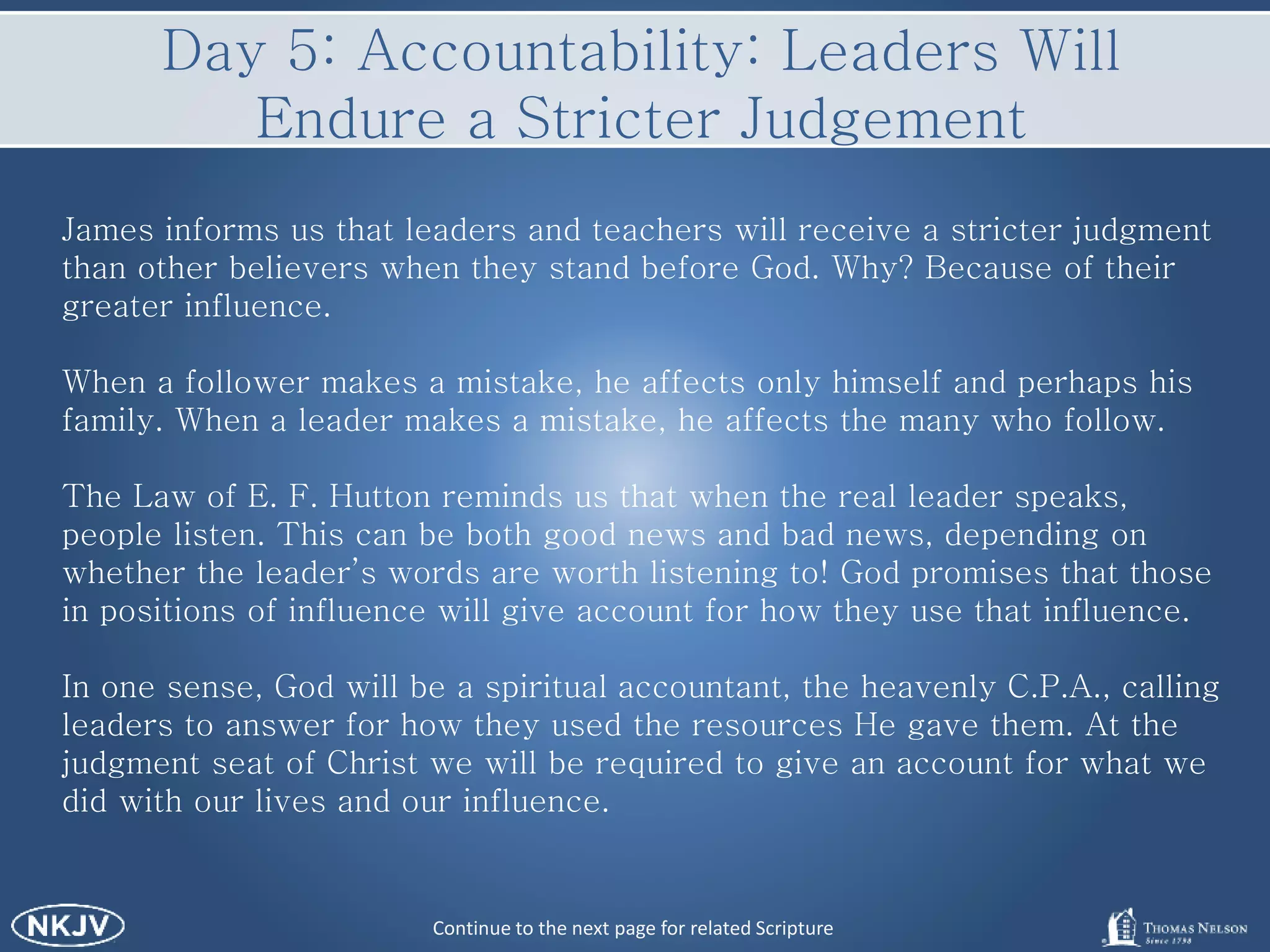 6 Characteristics of Biblical Leaders | PPTX
