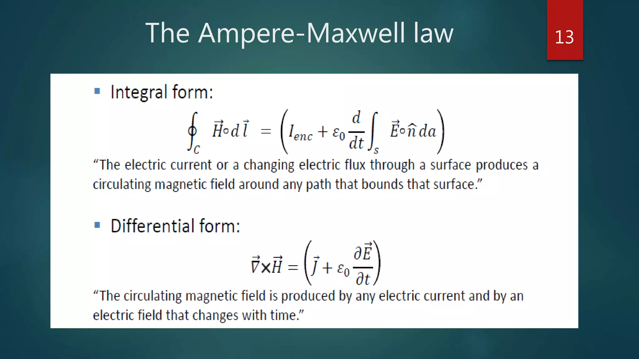 Maxwell's equations 3rd 2 | PPTX