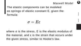 Maxwell and voight model fo viscoelasticity materials | PDF