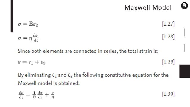 Maxwell and voight model fo viscoelasticity materials | PPT