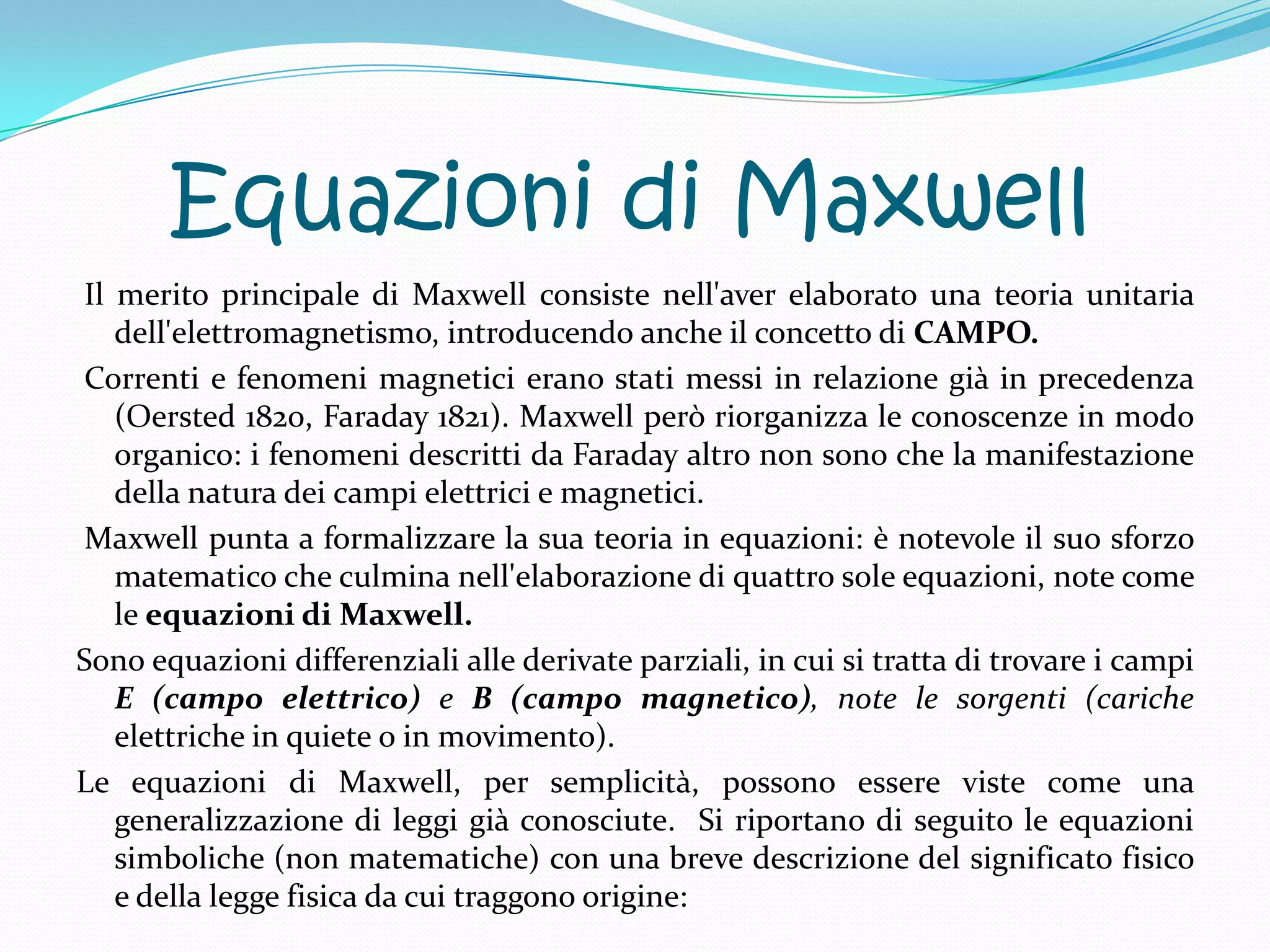 Maxwell breve | PPTX