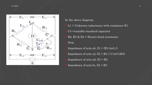 Maxwell bridge and its types | PPTX | Physics | Science