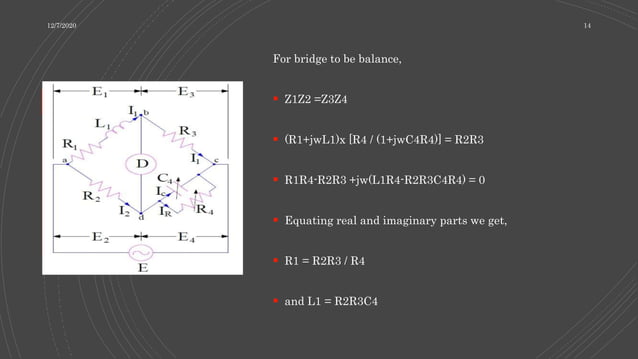Maxwell bridge and its types | PPTX | Physics | Science