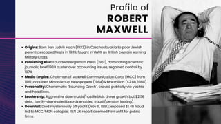 Maxwell Communications Corporation and Mirror Group Newspapers Scandal ...