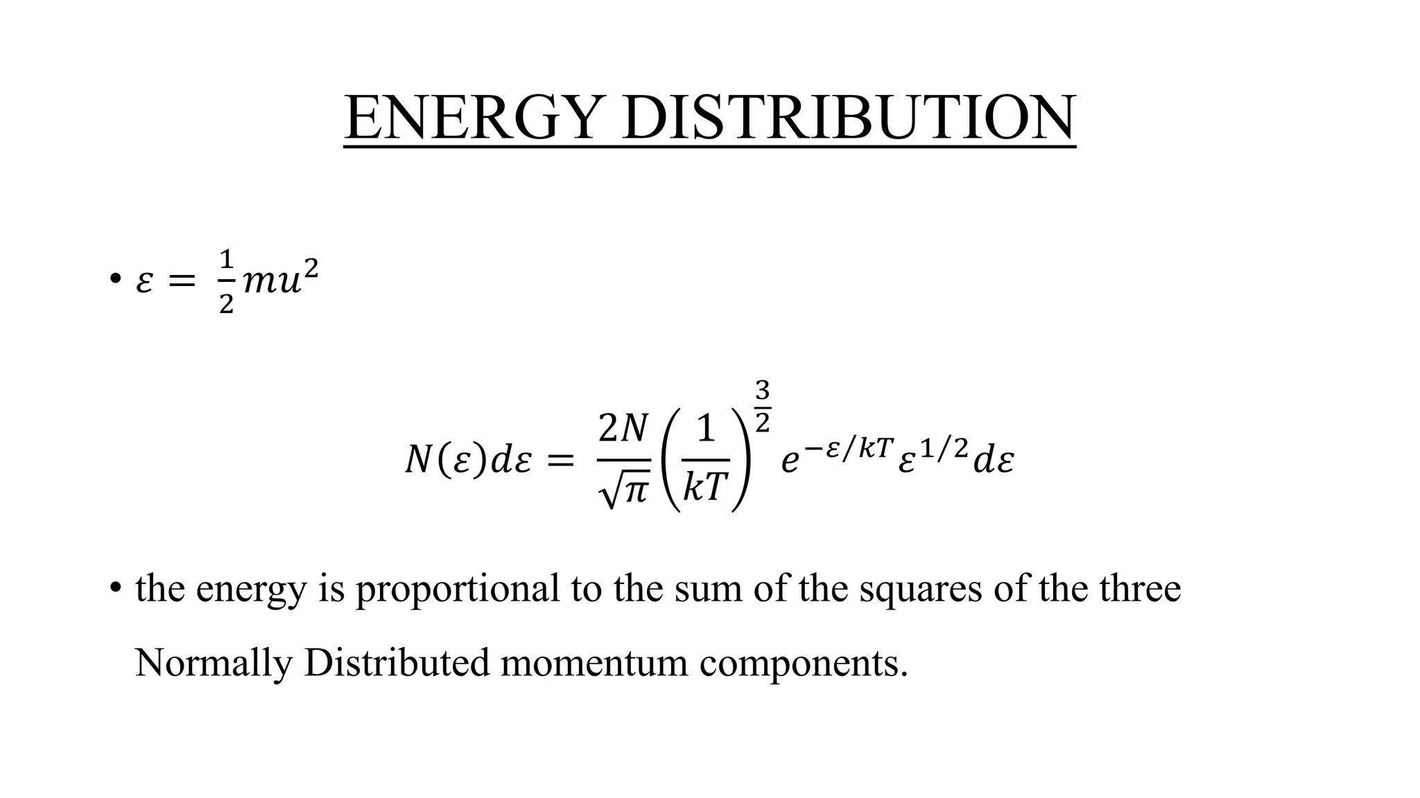 Maxwell Boltzmann Velocity Distribution | PPTX