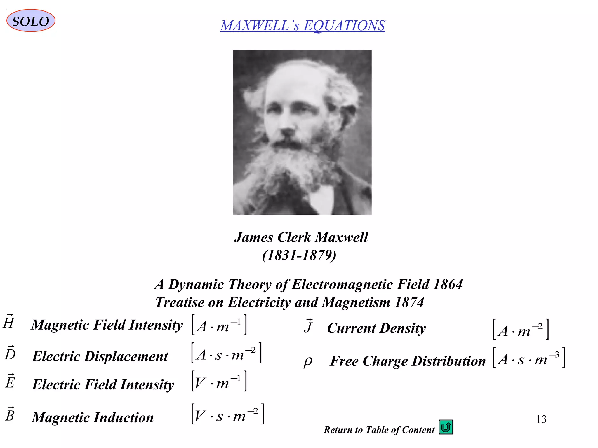 Maxwell equations and propagation in anisotropic media | PPT