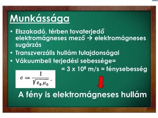 Maxwell munkássága | PPT