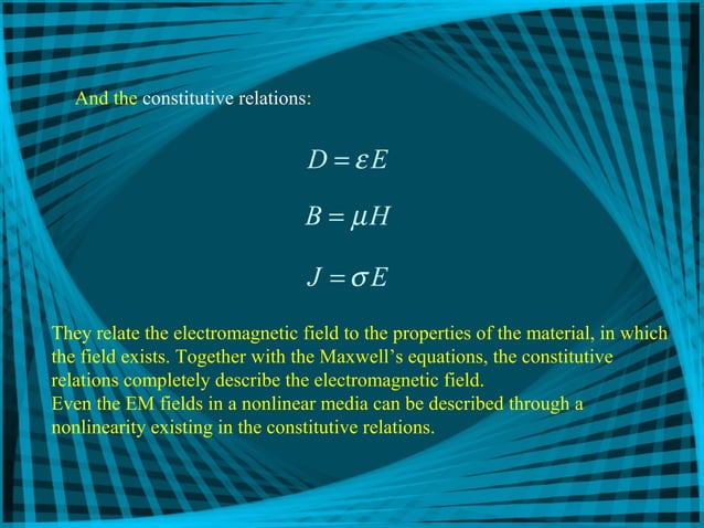 Maxwell's contribution to physics | PPT