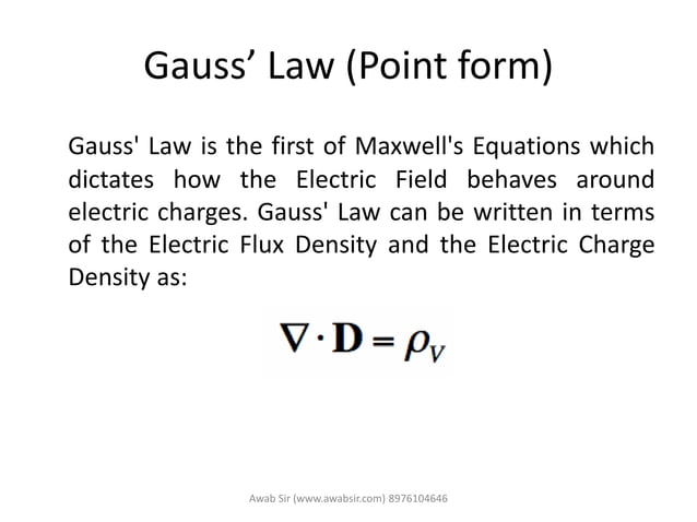 Maxwells equation WTP | PDF