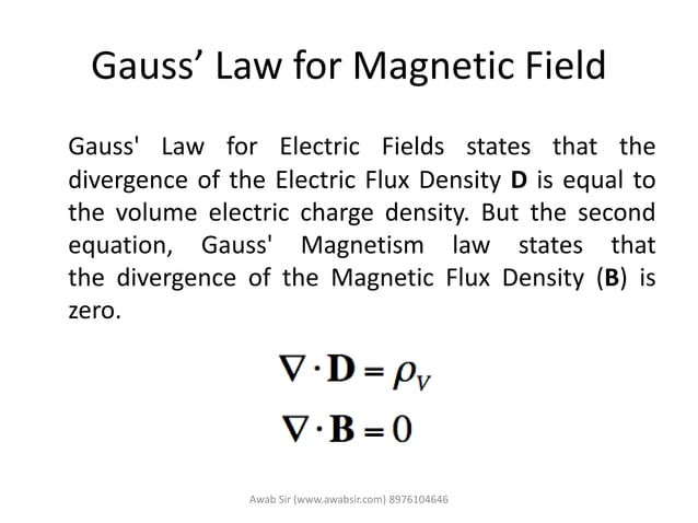 Maxwells equation WTP | PDF