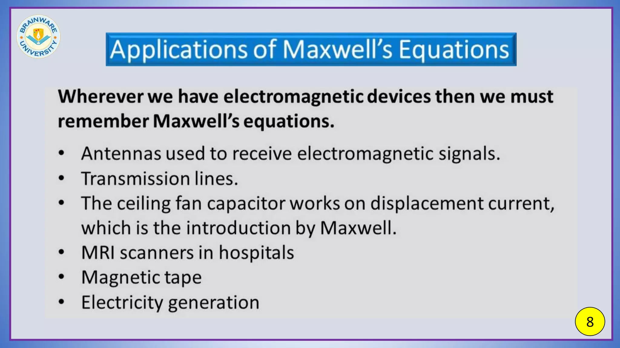 Maxwell's four equations in em theory | PPTX