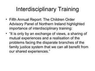 Interdisciplinary training | PPT