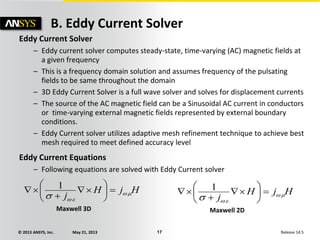 Maxwell v16 l03_static_magnetic_solvers | PPT