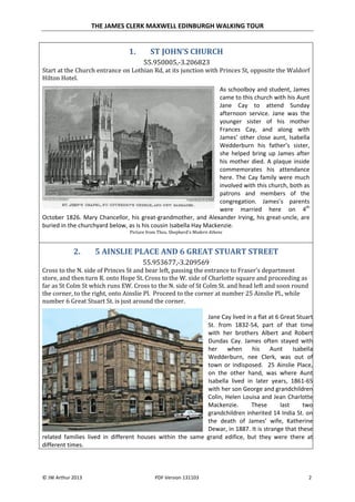 Maxwell walking tour | PDF