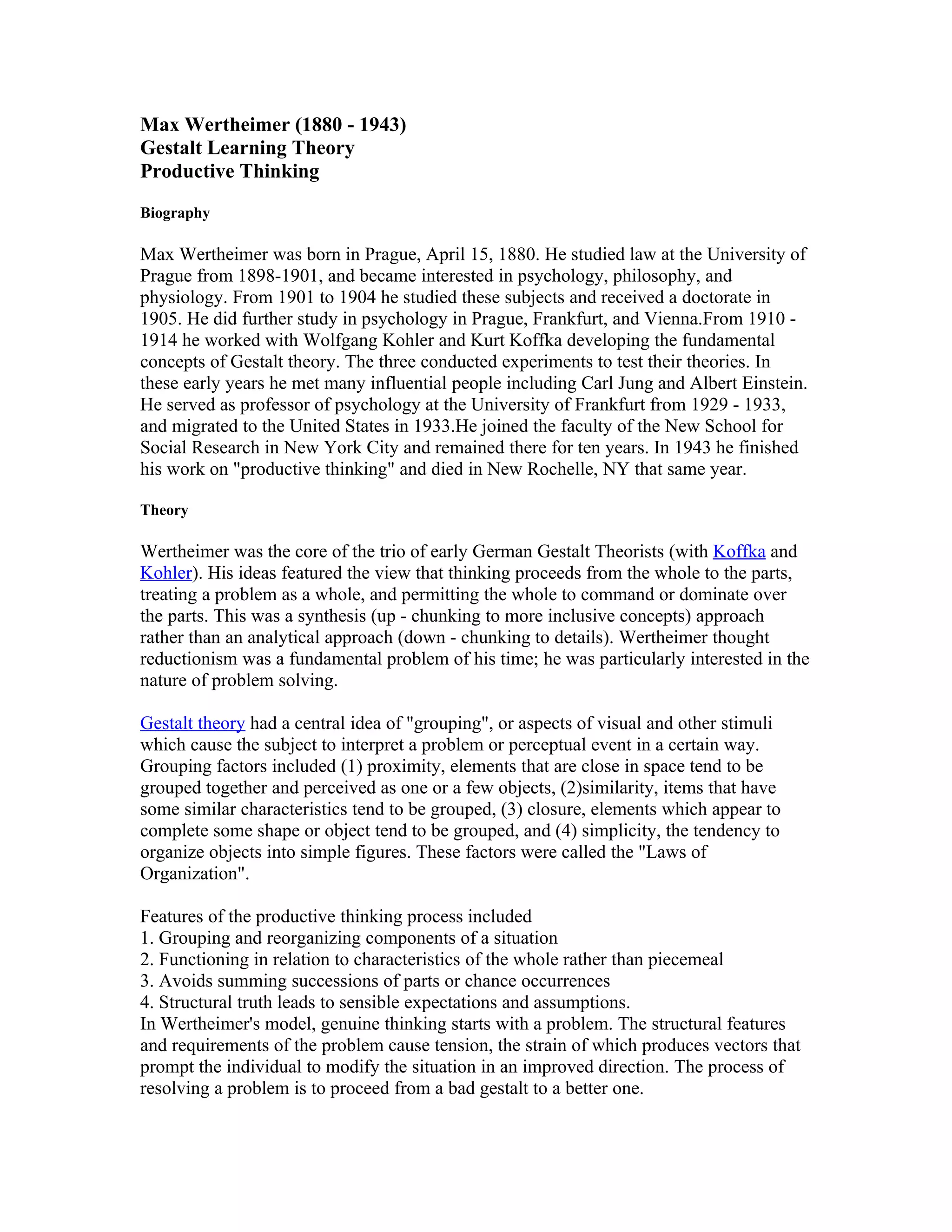 Max Wertheimer Gestalt Learning 2 | DOC