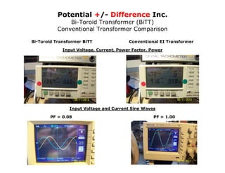 Bi Toroid Transformer Performance Vs Conventional Ei Transformer Pdf
