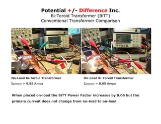 Bi-Toroid Transformer Performance vs Conventional EI Transformer | PDF ...