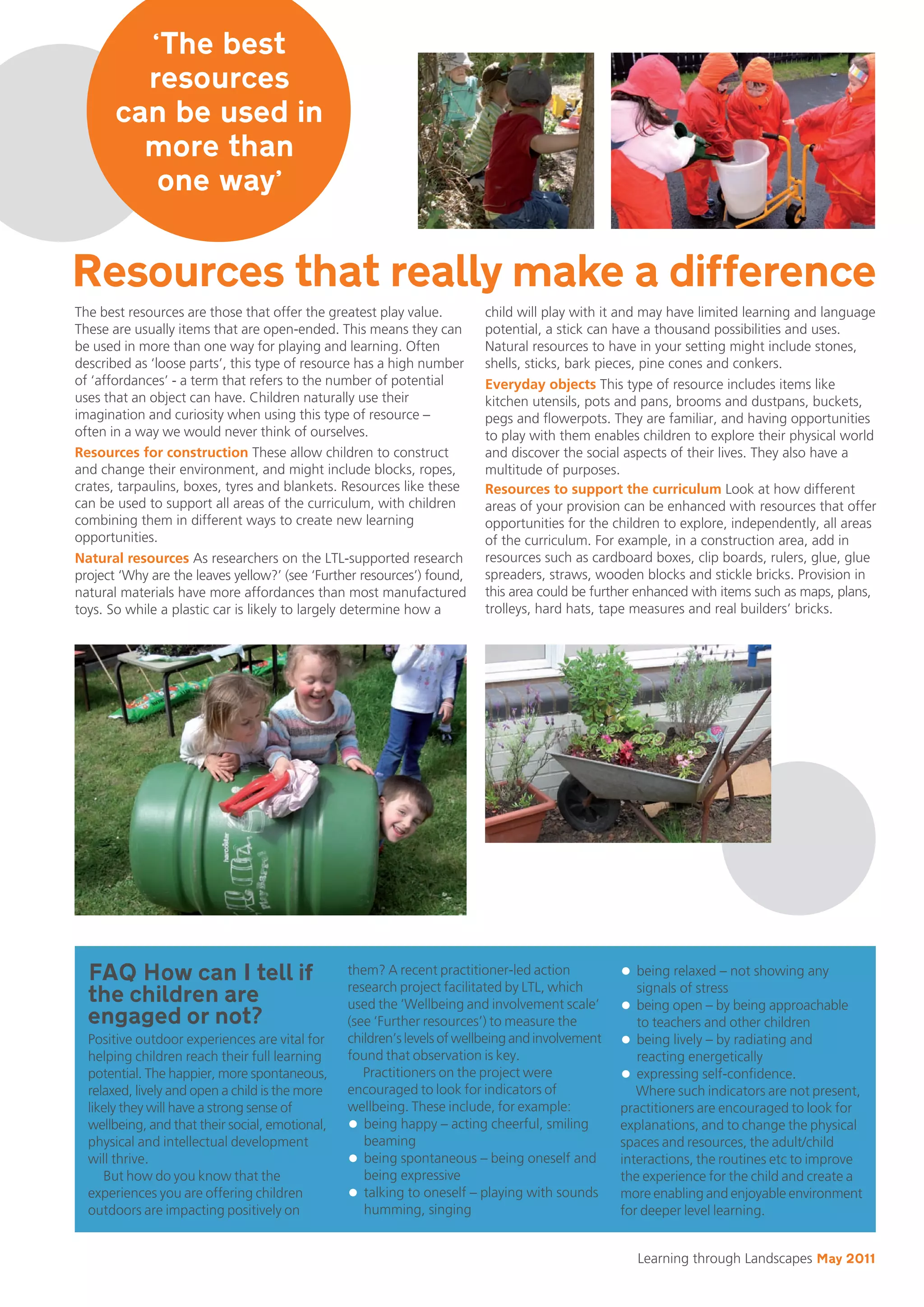Outdoor Activities, Plan for Success: Early Years Outdoors Learning | PDF