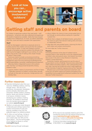 Outdoor Activities, Plan for Success: Early Years Outdoors Learning | PDF