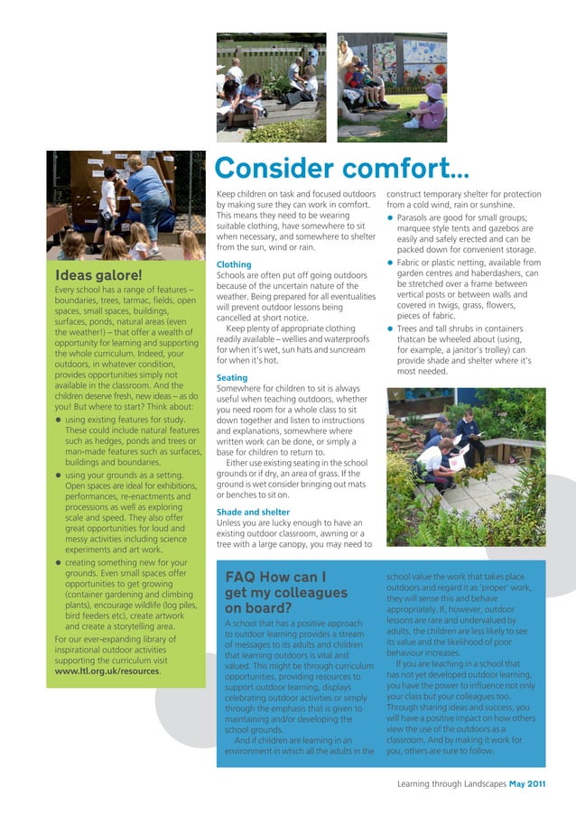 Outdoor Lessons, Plan for Success: Teaching and Learning Outdoors | PDF