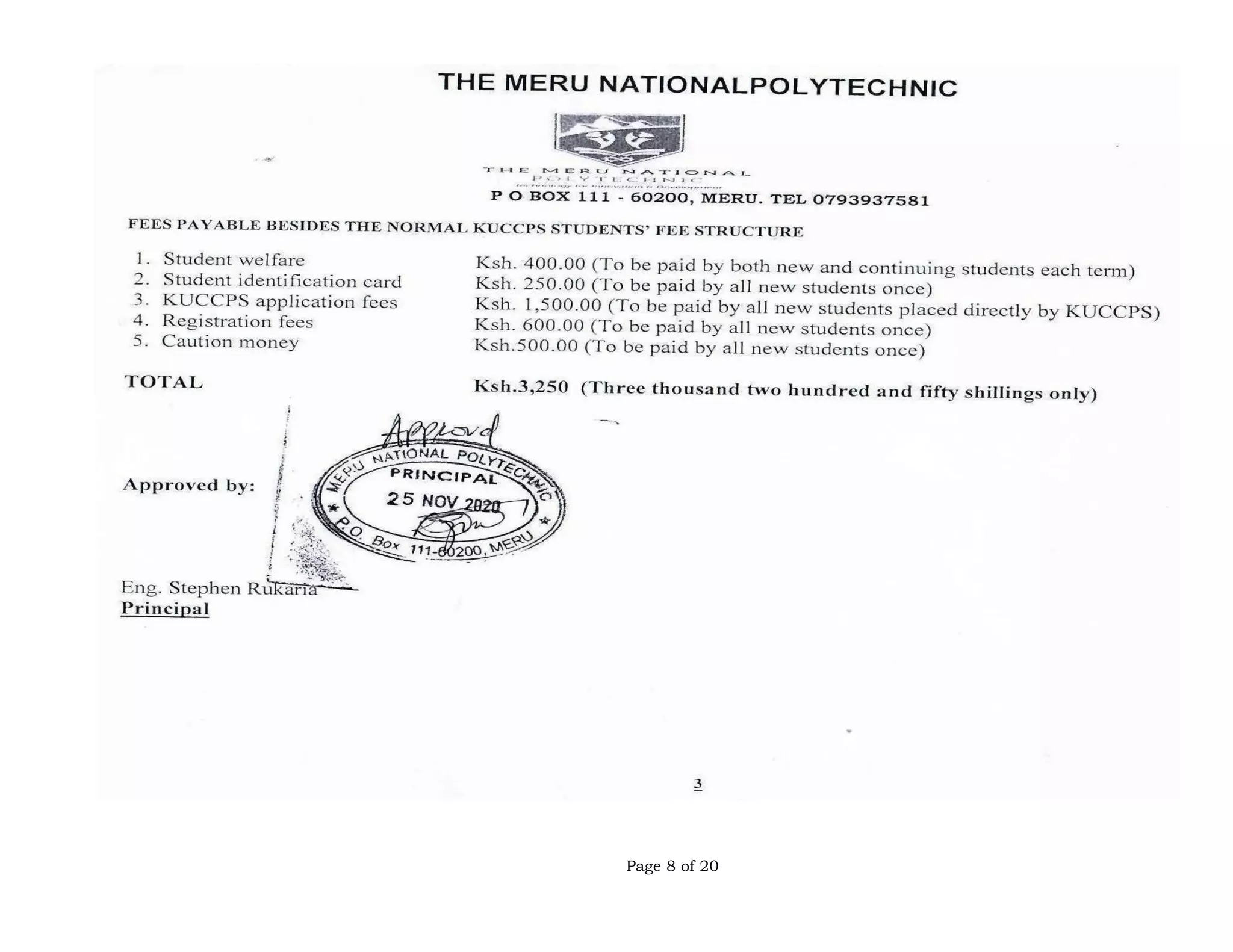 May 2021-intake-admission-letter-all-courses--kuccps | PDF
