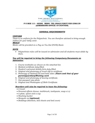 May 2021-intake-admission-letter-all-courses--kuccps | PDF