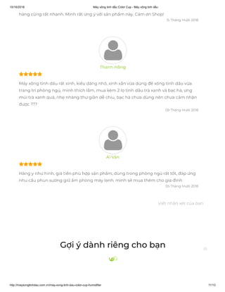 Máy xông tinh dầu | PDF