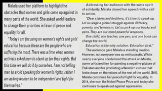 May 12 th class introduction reading malala pages 20 22 and 23 | PPT