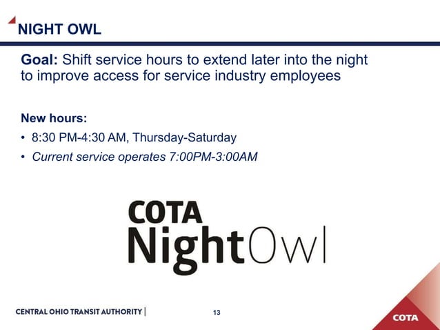 September Service Change Public Comment Meetings | PPT