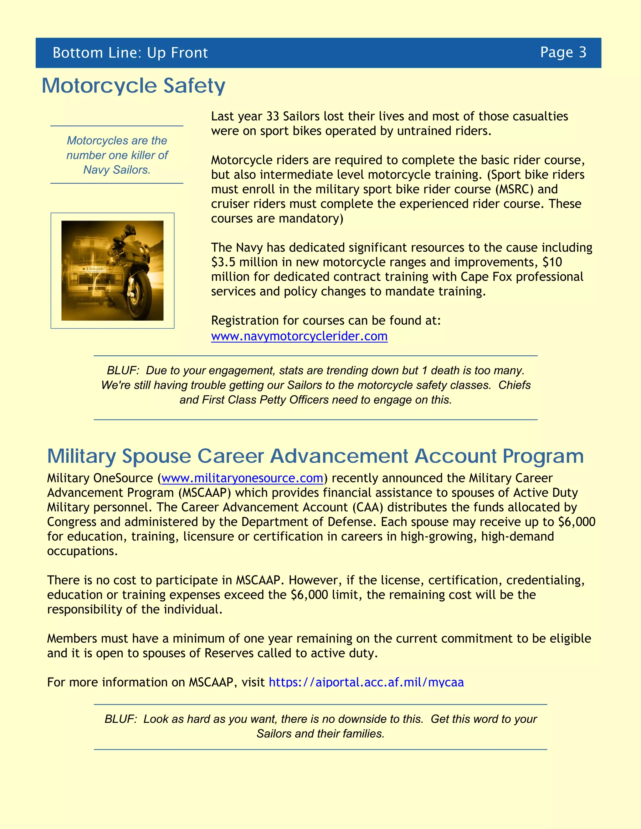 May 2009 BLUF Final | PDF