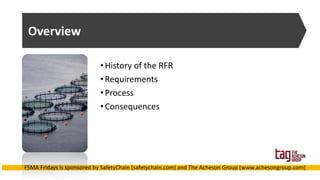 Making Sense of the FDA’s Reportable Food Registry | PPT
