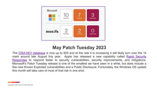 2023 May Patch Tuesday | PPTX | Operating Systems | Computer Software ...