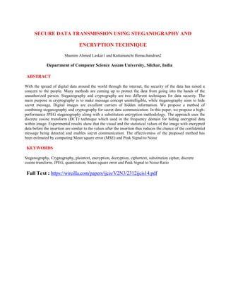 International Journal on Cryptography and Information Security (IJCIS ...