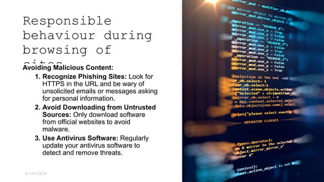 Responsible behaviour during Browsing of sites, social.pptx