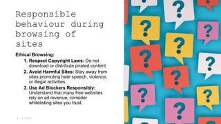 Responsible behaviour during Browsing of sites, social.pptx