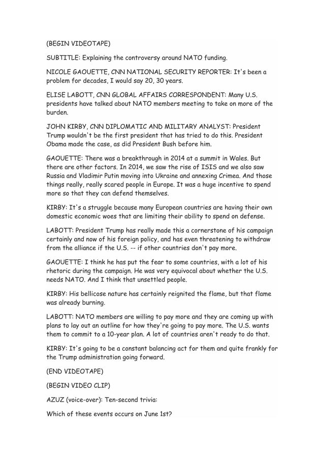 CNN 10 May 26 Transcript | PDF