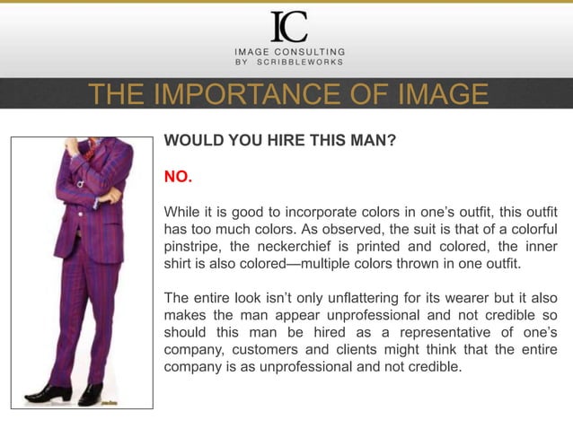 Corporate Image Consulting | PPTX | Business | Business and Finance