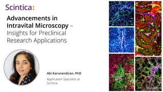 (May 29th, 2024) Advancements in Intravital Microscopy- Insights for Preclinical Research ...