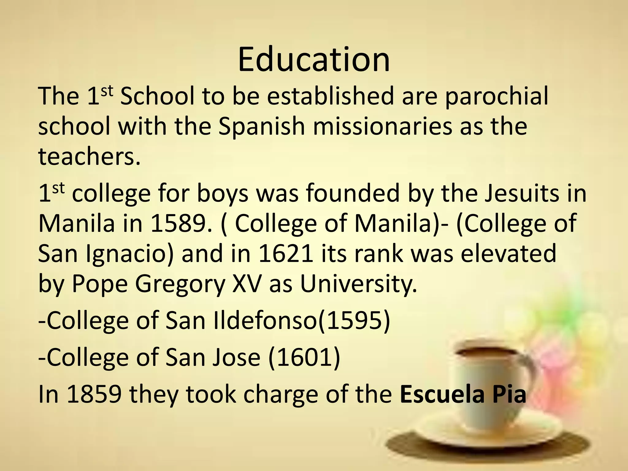 Philippine History- Social Status during Spanish Era-last years of ...