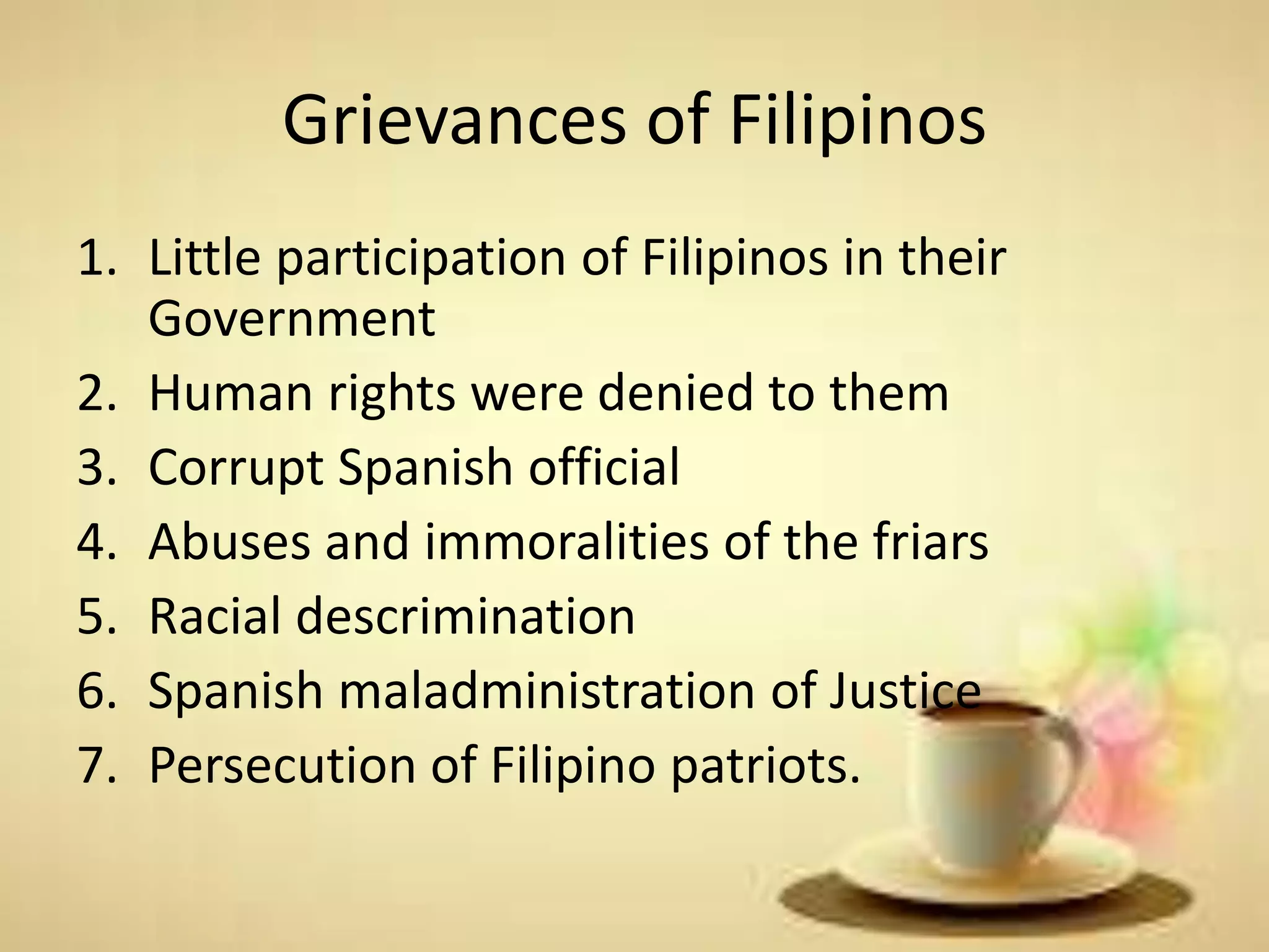 Philippine History- Social Status during Spanish Era-last years of ...