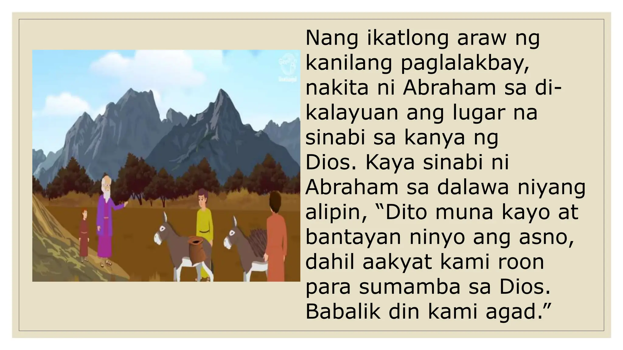 Sunday School Kids Lesson - Abraham and Isaac.pptx