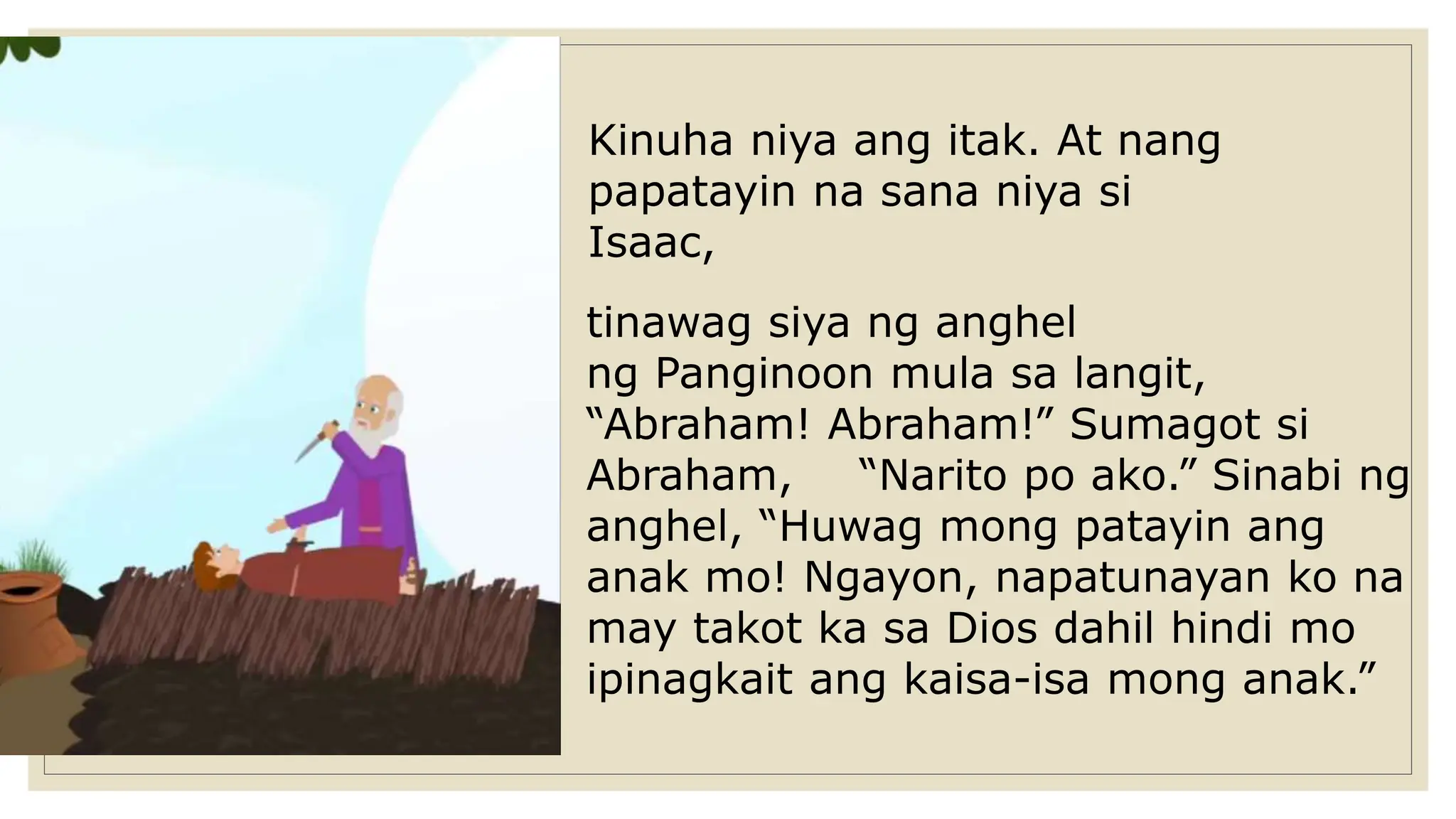 Sunday School Kids Lesson - Abraham and Isaac.pptx